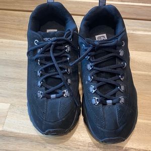 Skechers Shoes | Skechers Silver Weaved Slip On Sneakers Sz 85 | Poshmark